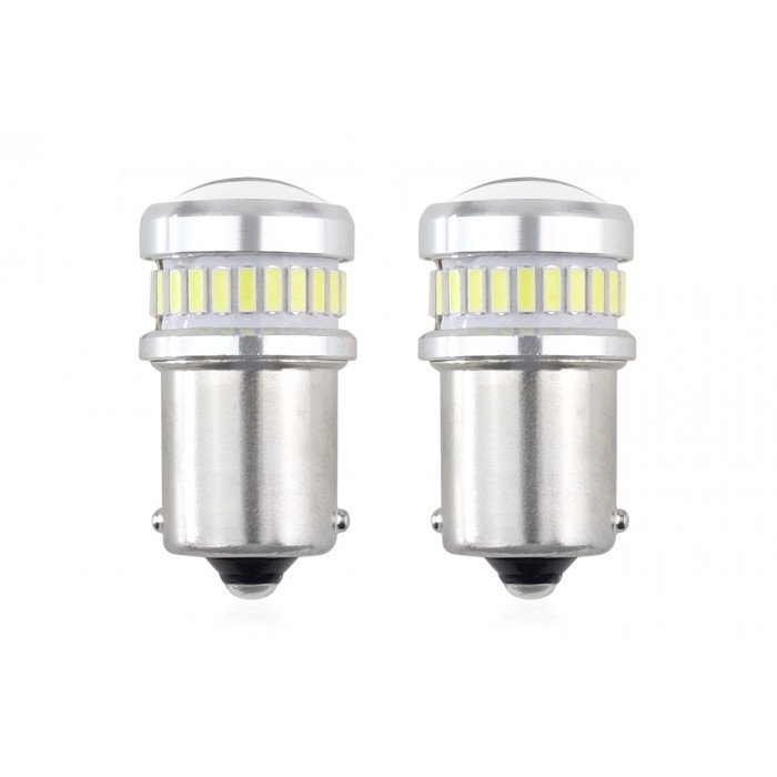 Set becuri auto cu LED CANBUS P21 R5W/R10W 30 SMD Alb 12V/24V