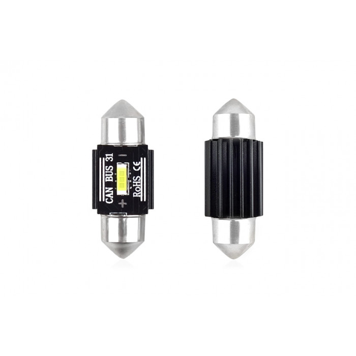 Set becuri auto cu LED CANBUS sofit C5W 1 SMD 31mm Alb 12/24V