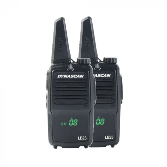 Statie radio PMR 446 portabila PNI DYNASCAN LB23 set cu 2 buc