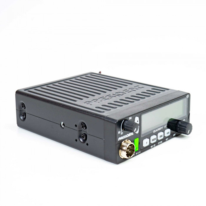 Statie radio CB President BARRY II ASC AM/FM, Roger Beep, NB, ANL, Port USB, VOX, 12V/24V
