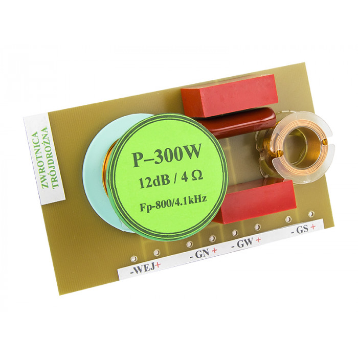 Filtru boxa, crossover cu 3 cai, 300W / 4 Ohm