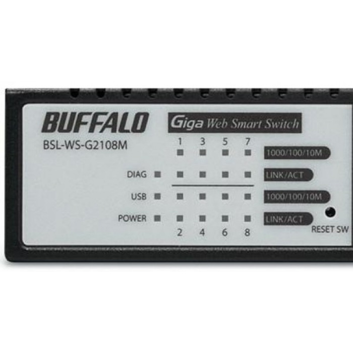 Switch profesional cu management Buffalo Layer 2 Web Smart Gigabit -Switch 24-Port, RJ-45 , BSL ...