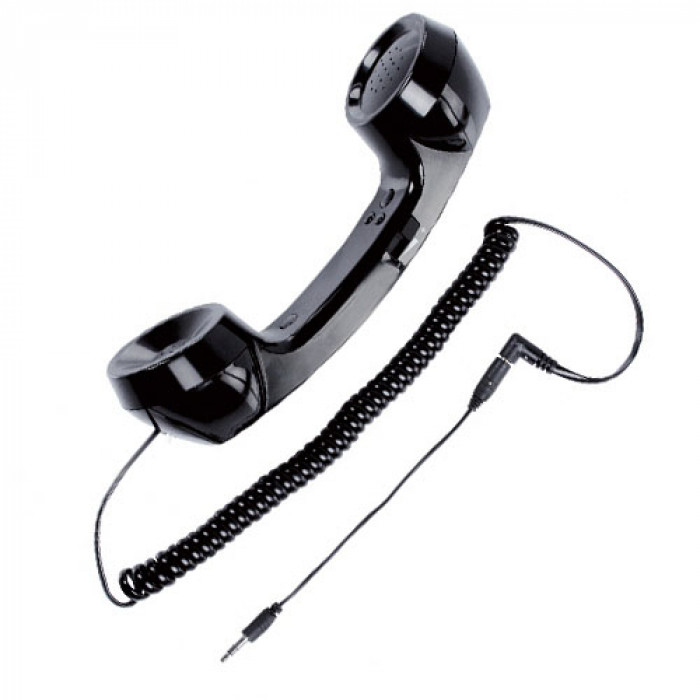 Receptor de telefon fix retro negru basicXL