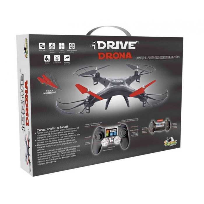 Mini drona cu telecomanda 4 canale I Drive Drona