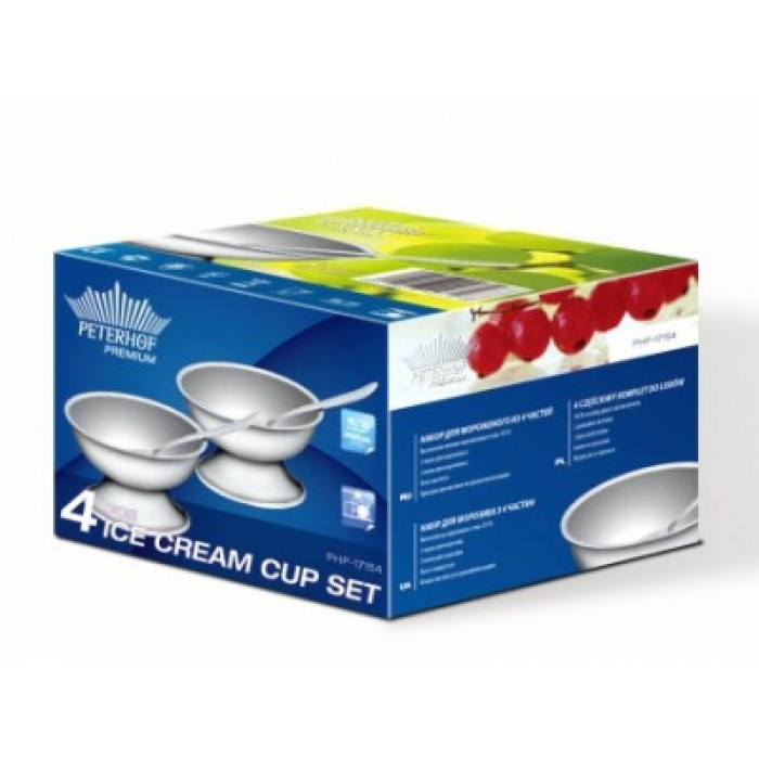 Set cupe de inghetata din inox 18/10 PHP-17154