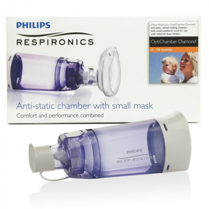 Camera de inhalare Optichamber Diamond, Philips Respironics, cu masca 0 ...