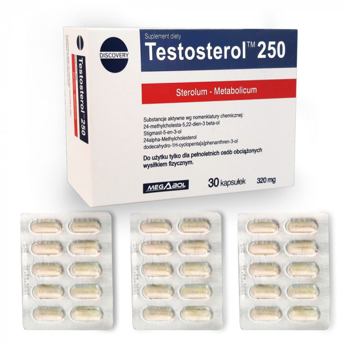 Capsule Megabol Testosterol 250, 30 cps, puternic anabolizant natural ...