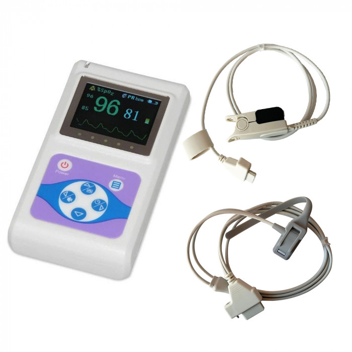 Pulsoximetru profesional Contec CMS60D, model 2025, senzor adulti ...