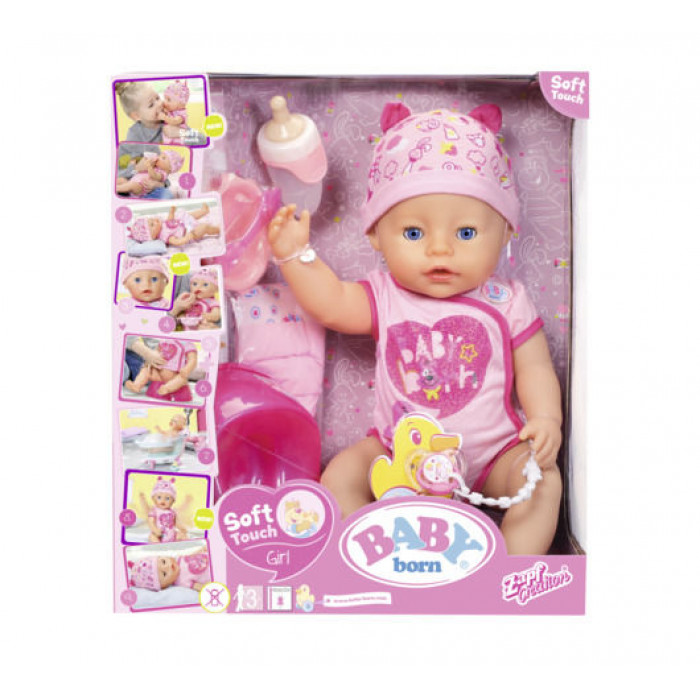 Papusa Interactiva cu corp moale Baby Born