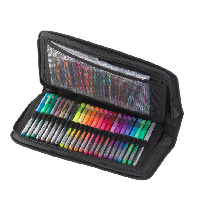 Set 242 piese, Pixuri cu gel multicolor + Rezerve + Carte de colorat ...